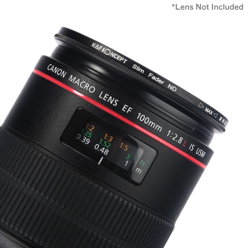 K&F 62mm Slim Variable/Fader NDX, ND2-ND400 KF01.1110